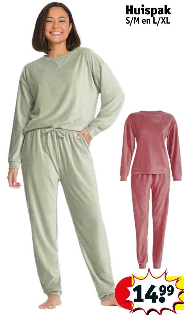 Huispak S/M en L/XL aanbieding bij Kruidvat