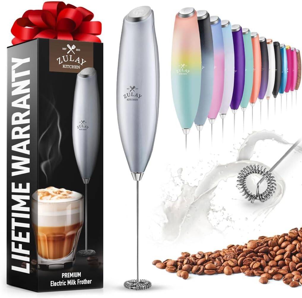 Zulay krachtige melkopschuimer voor koffie met verbeterde titanium ...