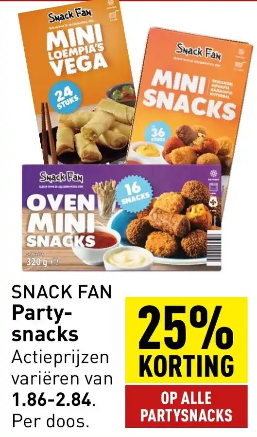 SNACK FAN Party snacks aanbieding bij ALDI