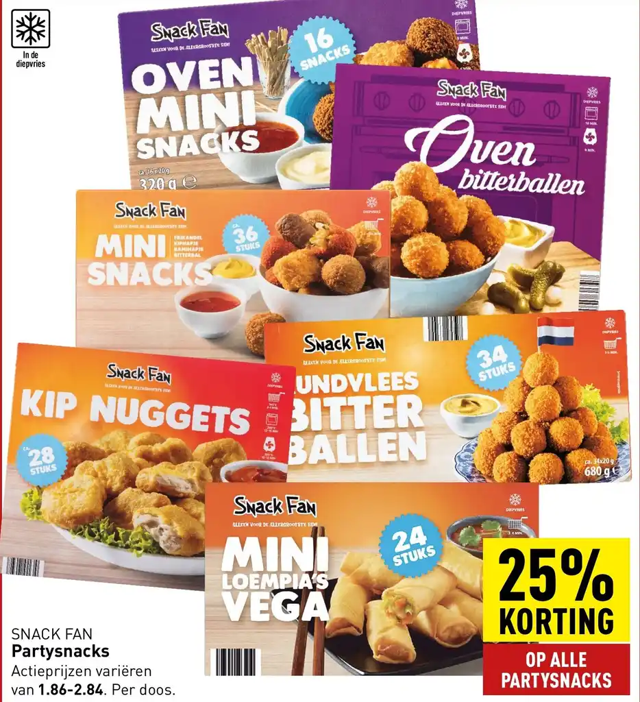 SNACK FAN Partysnacks aanbieding bij ALDI