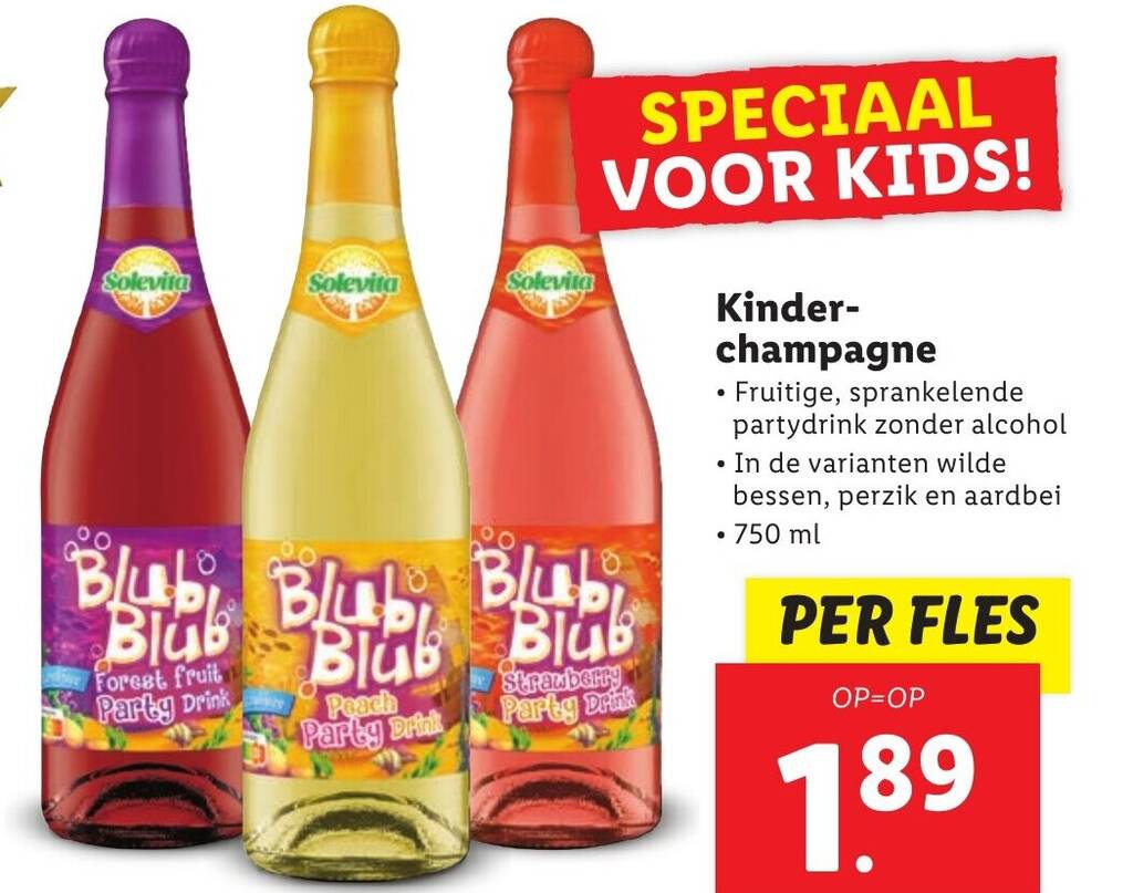 Kinder champagne aanbieding bij Lidl