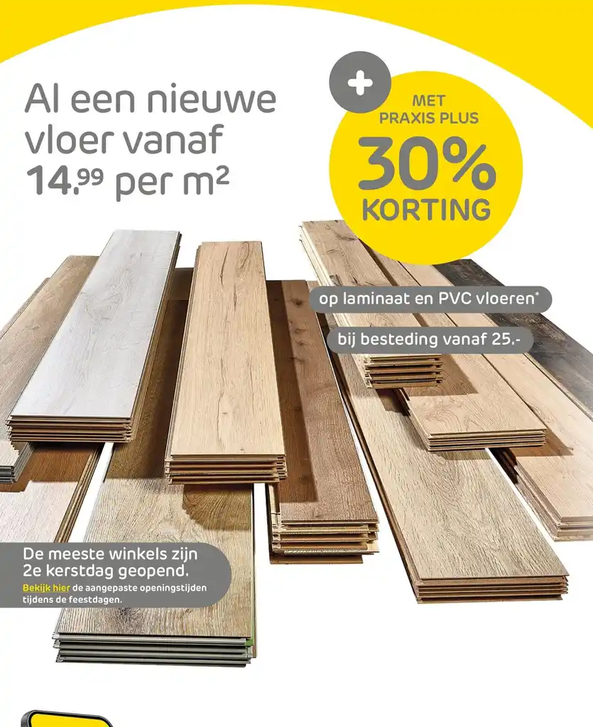 Al een nieuwe vloer per m² aanbieding bij Praxis