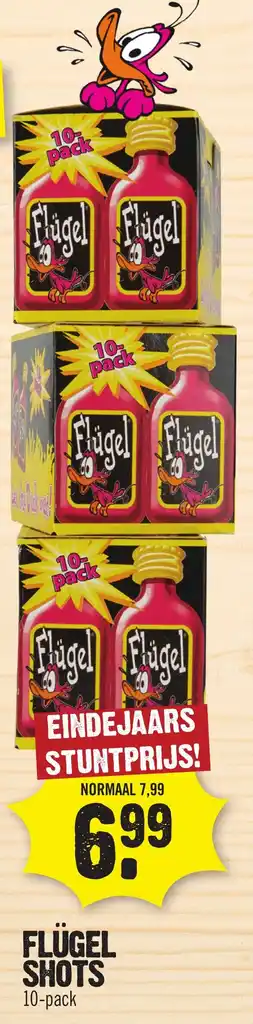 FLÜGEL SHOTS 10-pack aanbieding bij Dirk