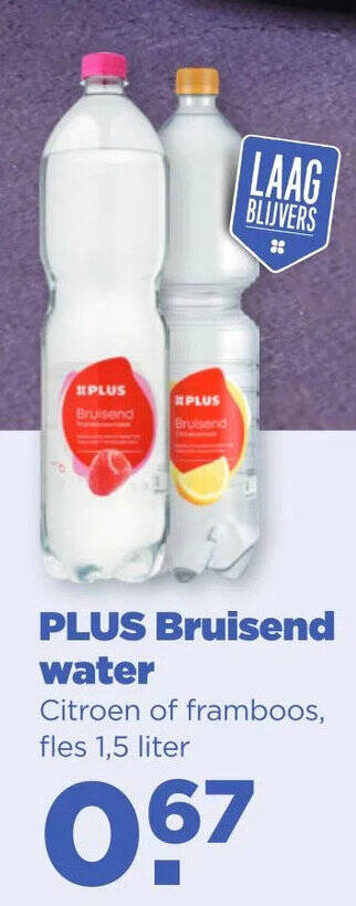 PLUS Bruisend water aanbieding bij PLUS