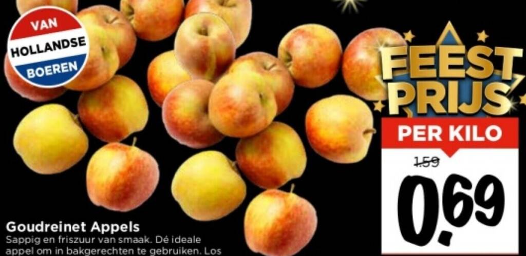 Goudreinet Appels aanbieding bij Vomar