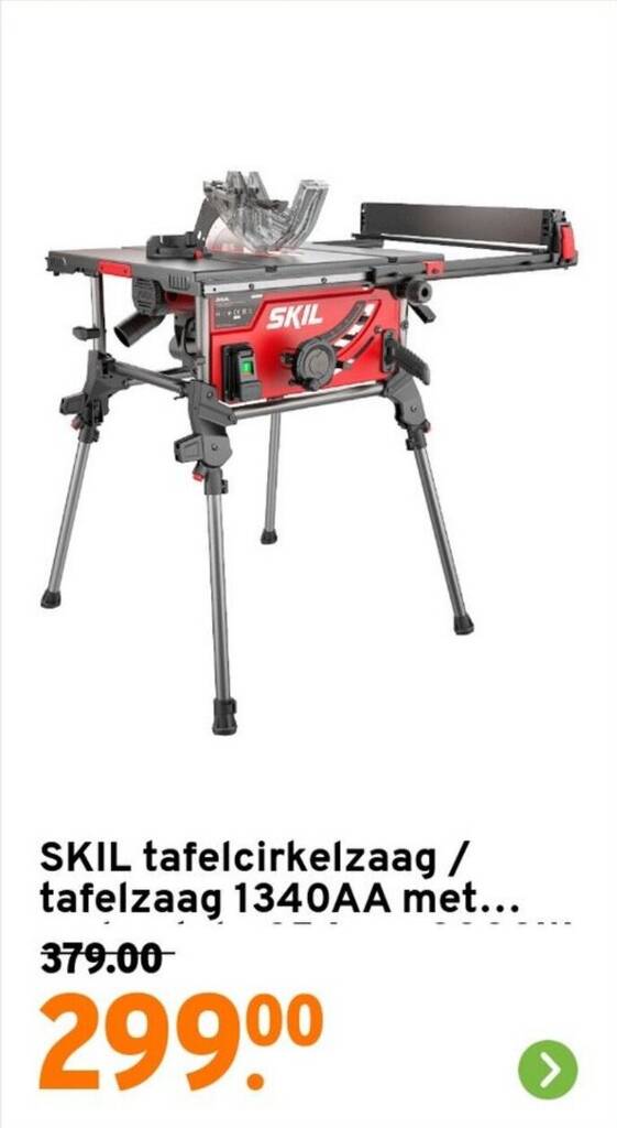 SKIL tafelcirkelzaag / tafelzaag 1340AA aanbieding bij GAMMA