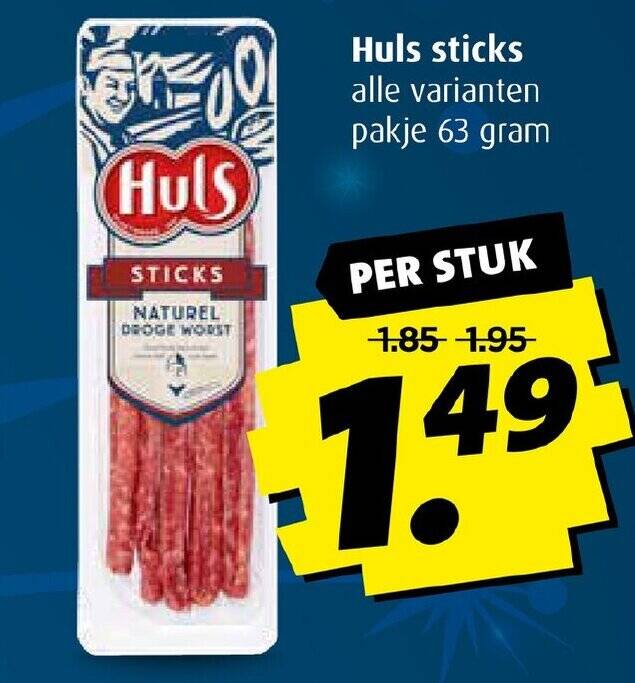 Huls sticks aanbieding bij Boni