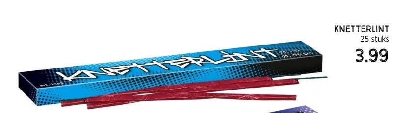 Knetterlint 25 stuks aanbieding bij Xenos