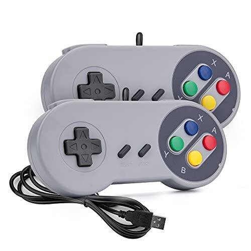 Rii gp100 snes retro usb super nintendo controller, usb pc controller ...