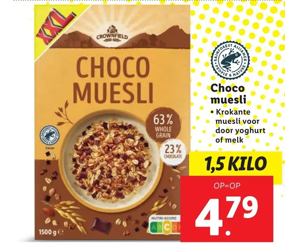 Choco muesli aanbieding bij Lidl