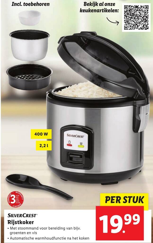SILVERCREST Rijstkoker aanbieding bij Lidl