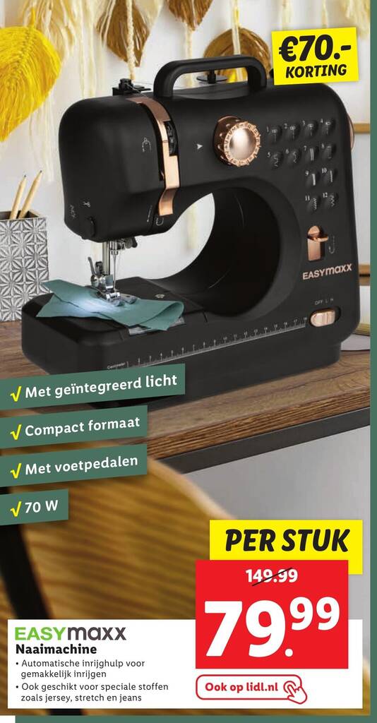 EASYmaxx Naaimachine aanbieding bij Lidl