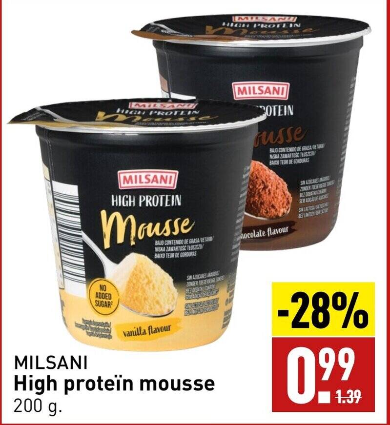 MILSANI High proteïn mousse 200 g aanbieding bij ALDI