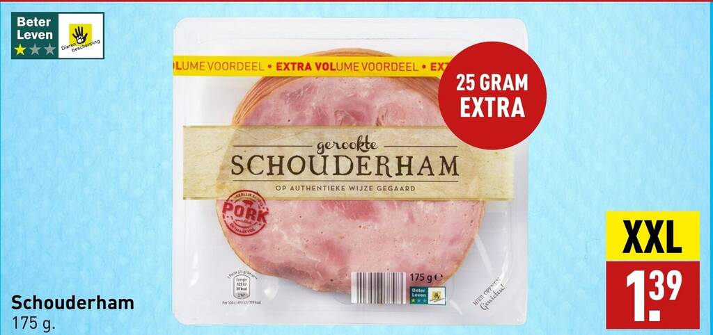 Schouderham 175 g aanbieding bij ALDI