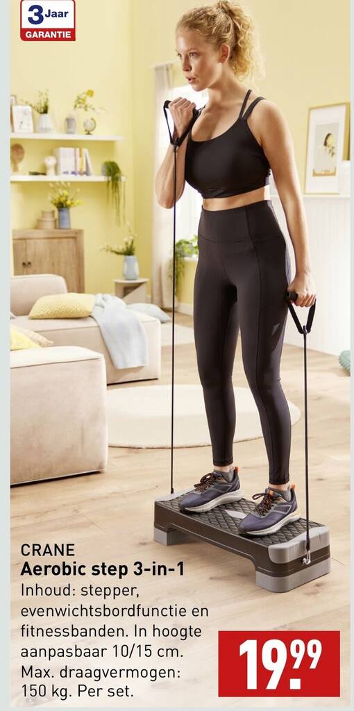 CRANE Aerobic step 3-in-1 aanbieding bij ALDI