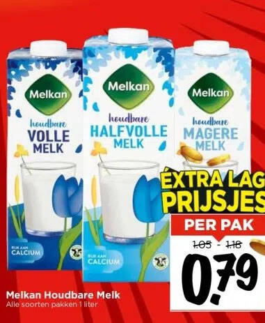 Melkan houdbare melk aanbieding bij Vomar Voordeelmarkt