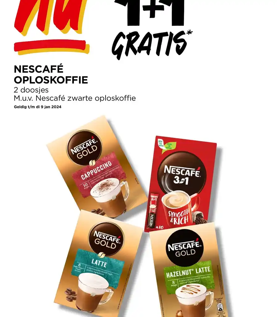 Nescafé oploskoffie aanbieding bij Jumbo