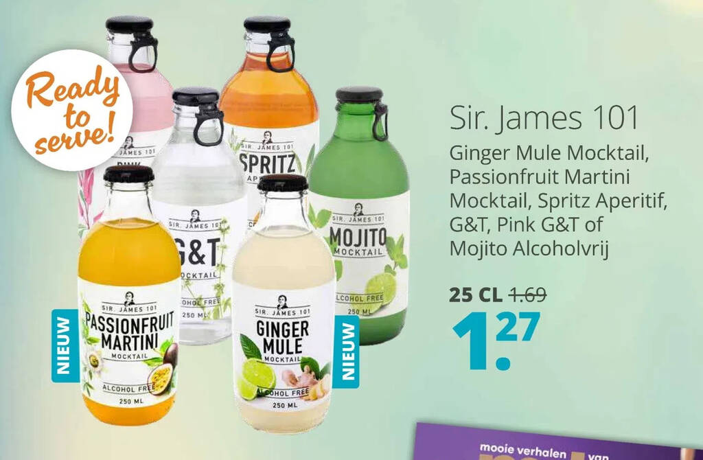 Sir. james 101 ginger mule mocktail, passionfruit martini mocktail ...