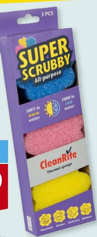 Clean Rite super scrubby aanbieding bij Hoogvliet