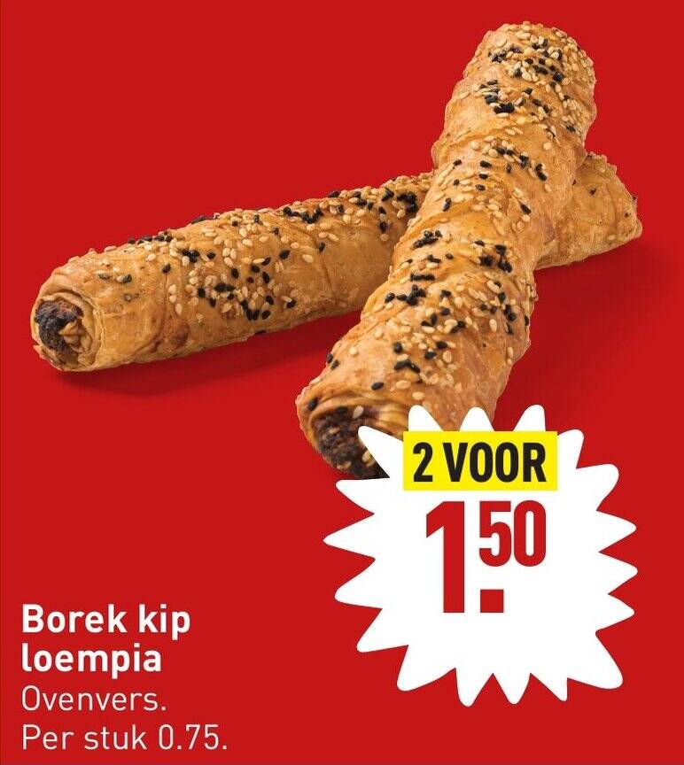 Borek kip loempia aanbieding bij ALDI