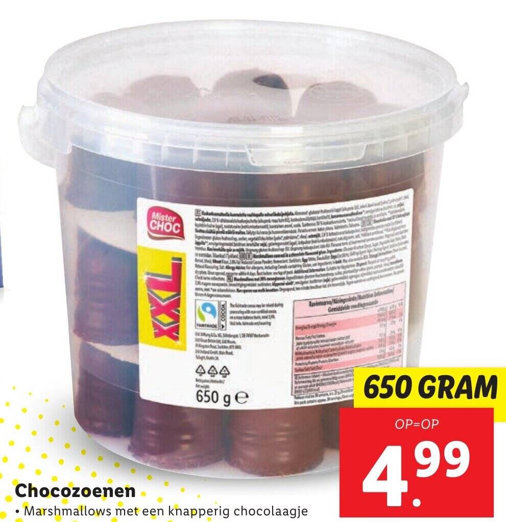 Chocozoenen 650g aanbieding bij Lidl