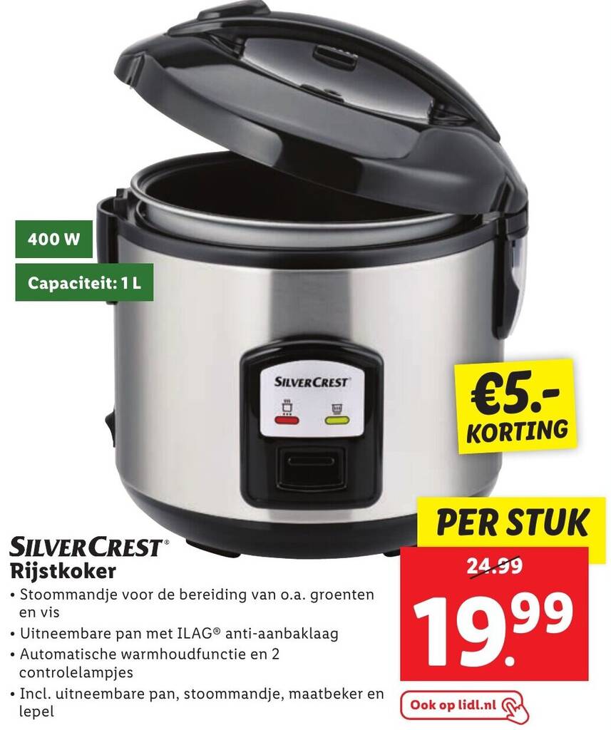 SILVERCREST Rijstkoker aanbieding bij Lidl