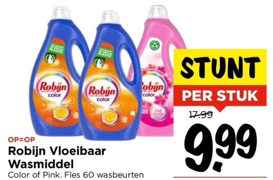 Robijn Vloeibaar Wasmiddel aanbieding bij Vomar Voordeelmarkt