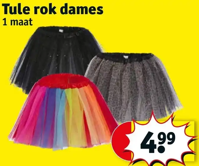 Tule rok dames aanbieding bij Kruidvat