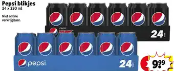 Pepsi blikjes aanbieding bij Kruidvat