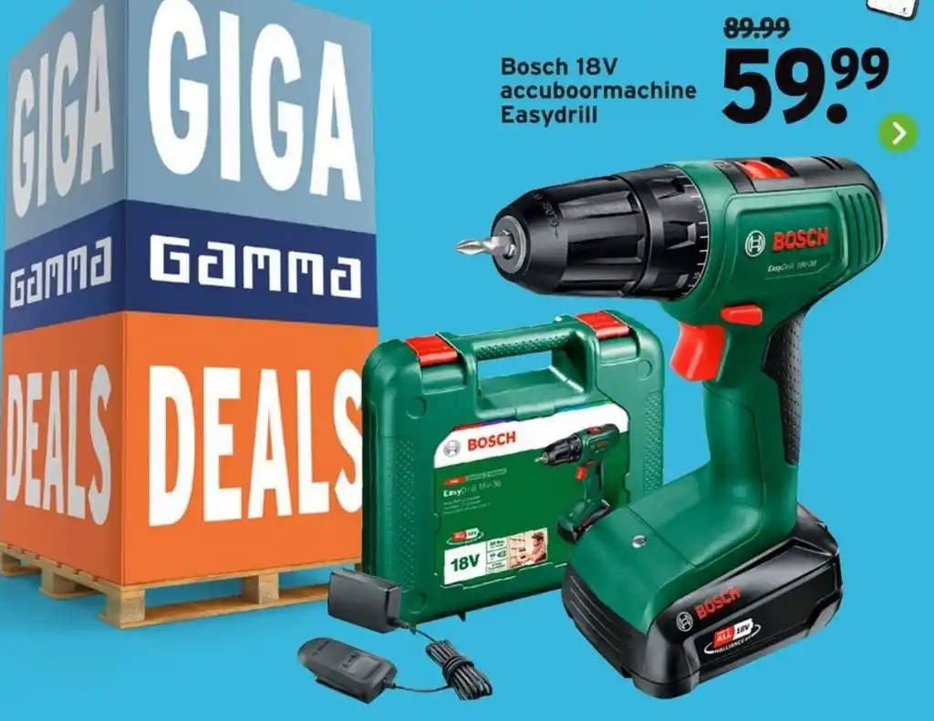 Bosch 18V accuboormachine Easydrill aanbieding bij GAMMA
