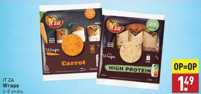 It za wraps aanbieding bij ALDI