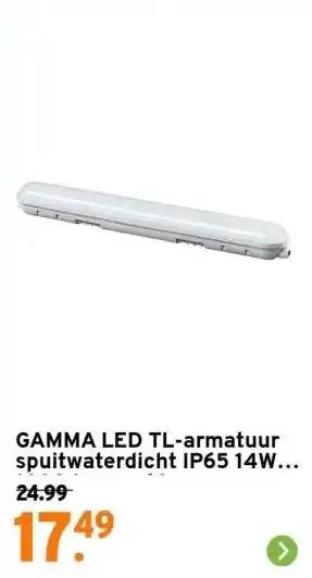 Gamma led tl-armatuur spuitwaterdicht ip65 14w 1200 lumen 60cm ...