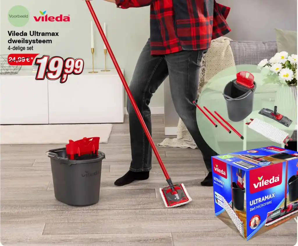 Vileda ultramax dweilsysteem aanbieding bij Kik