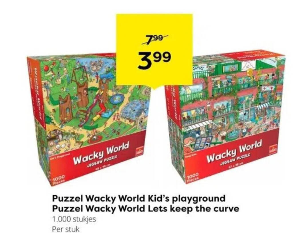 Puzzel Wacky World Kid's playground Puzzel Wacky World Lets keep the ...