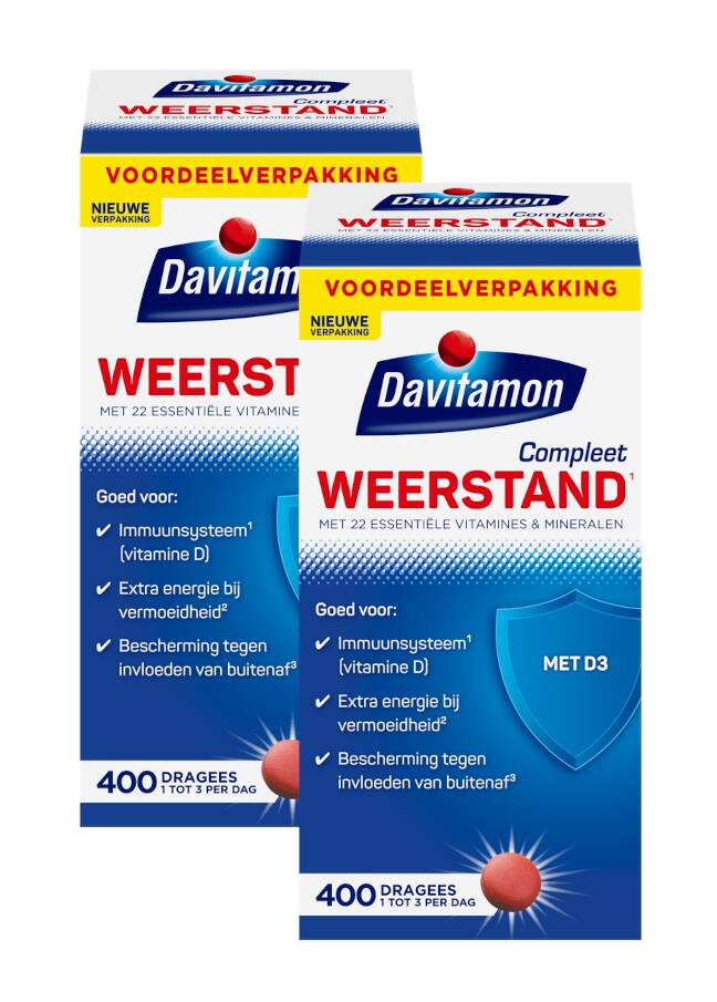 Davitamon compleet weerstand dragees multiverpakking 2x400st aanbieding ...