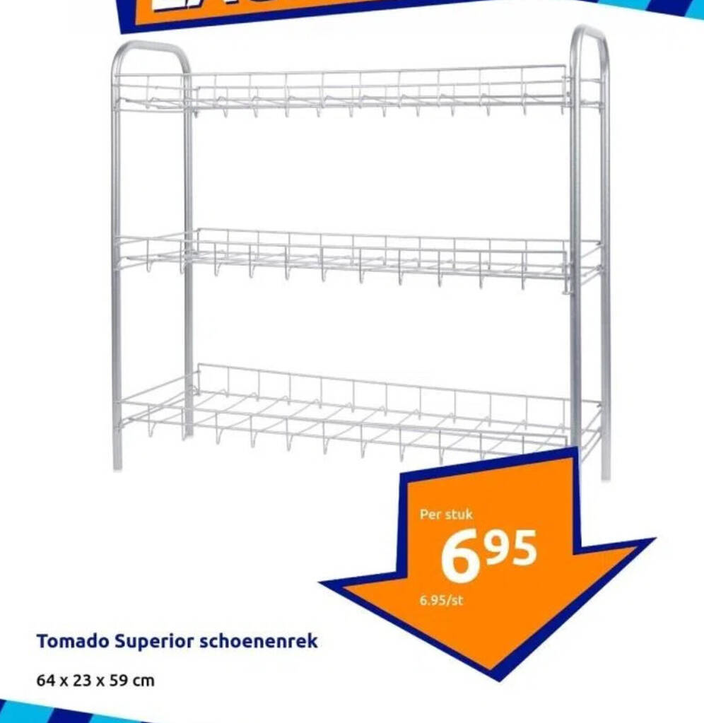 Tomado Superior schoenenrek 64 x 23 x 59 cm aanbieding bij Action