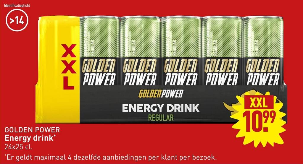Energy drink 24x25 cl aanbieding bij ALDI