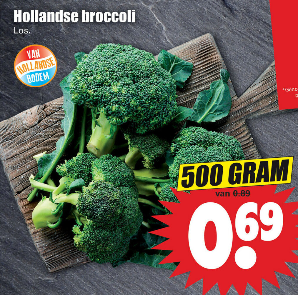 Hollandse broccoli 500g aanbieding bij Dirk