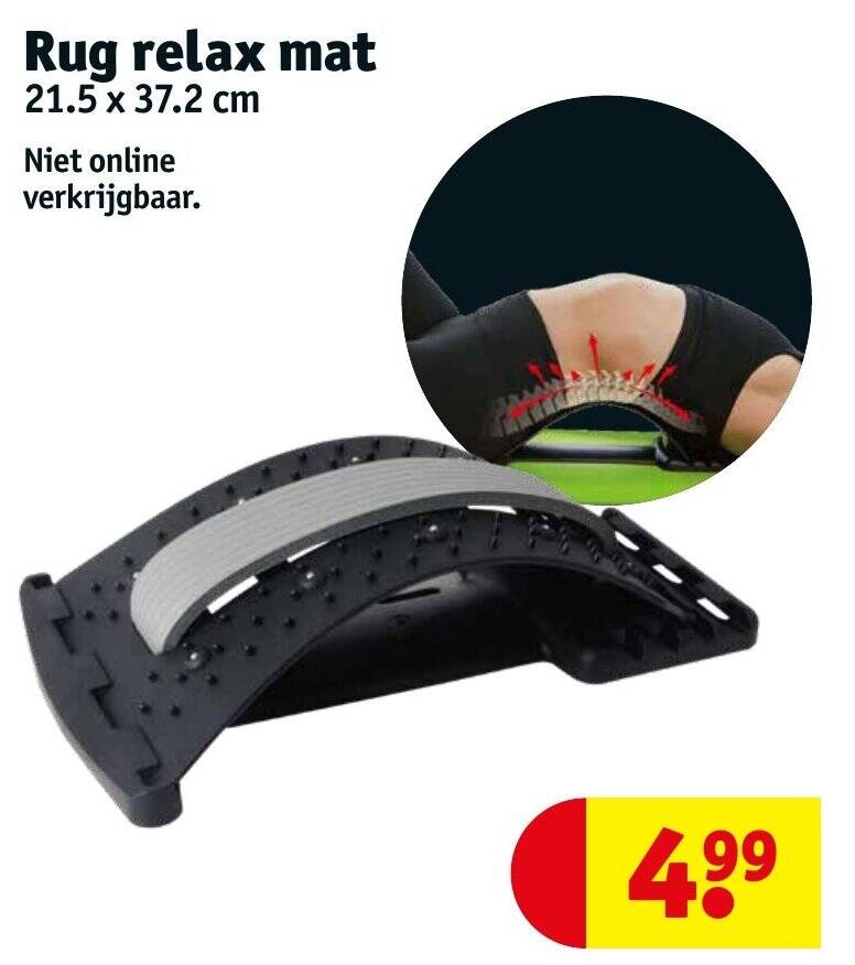 Rug relax mat aanbieding bij Kruidvat