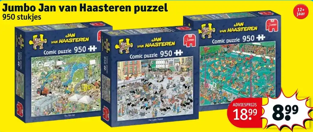 Jumbo Jan van Haasteren puzzel 950 stukjes aanbieding bij Kruidvat