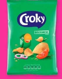 Croky tubes of flat chips aanbieding bij PLUS
