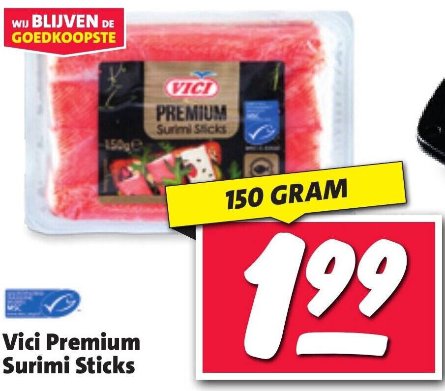 Vici Premium Surimi Sticks 150g aanbieding bij Nettorama