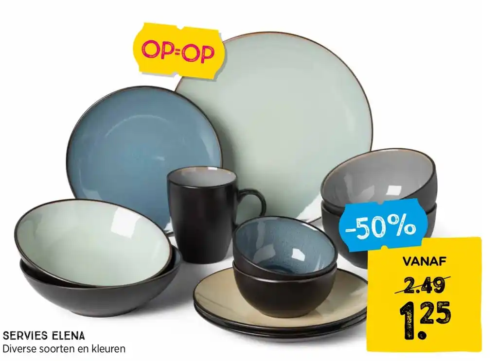Servies elena aanbieding bij Xenos