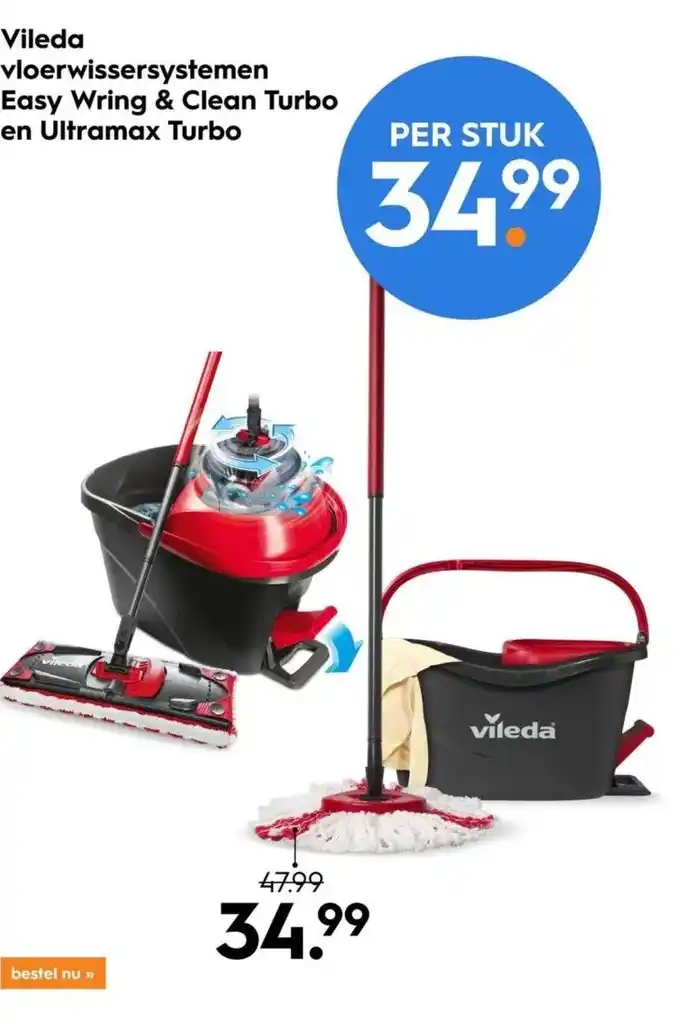 Vileda vloerwissersystemen easy wring & clean turbo en ultramax turbo ...