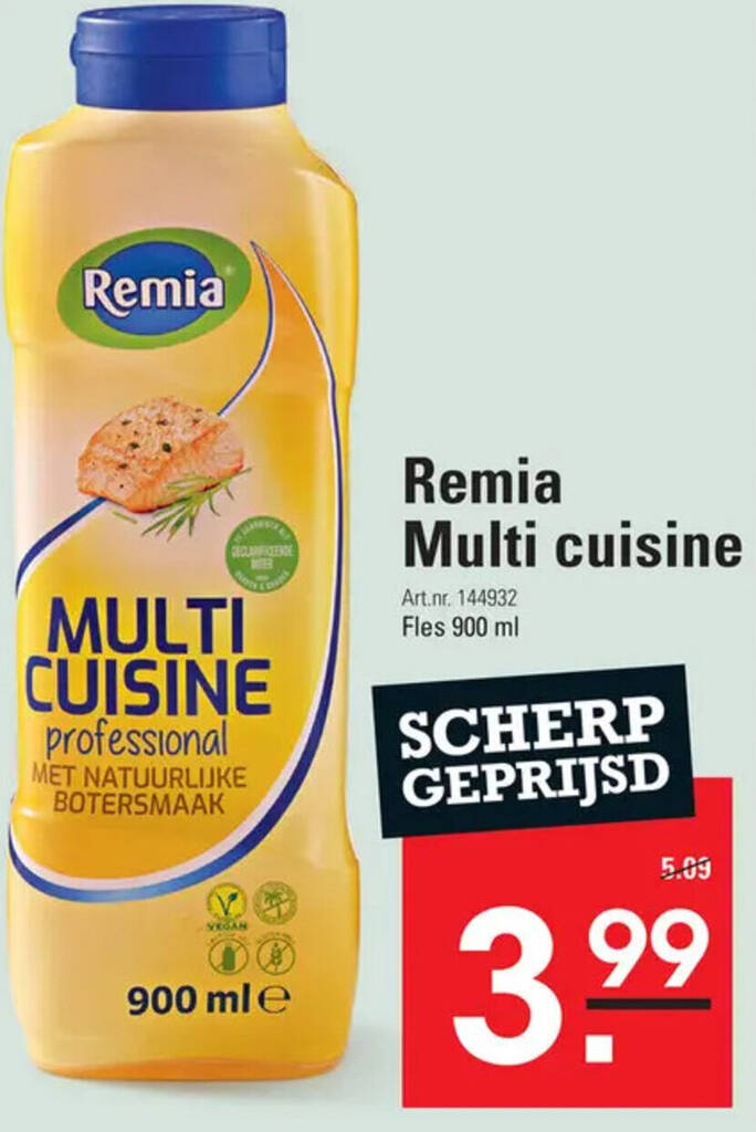 Remia Multi cuisine aanbieding bij Sligro