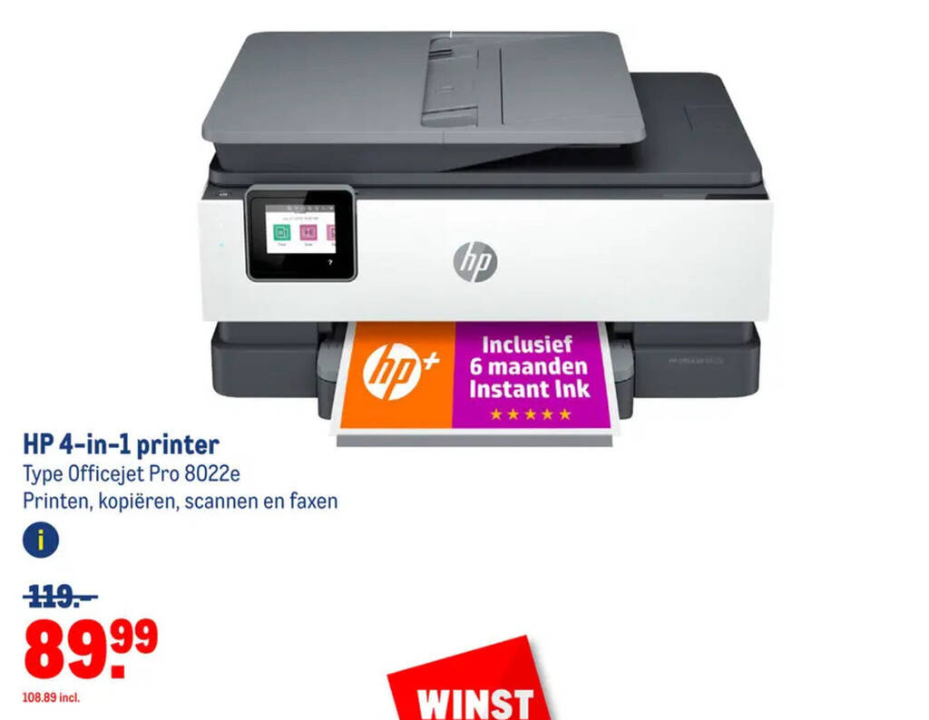 HP 4-in-1 printer aanbieding bij Makro