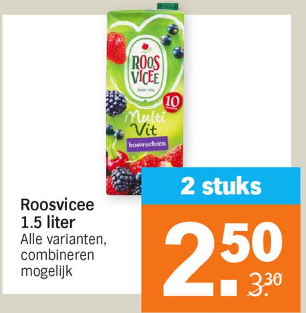 Roosvicee 1.5L aanbieding bij Albert Heijn
