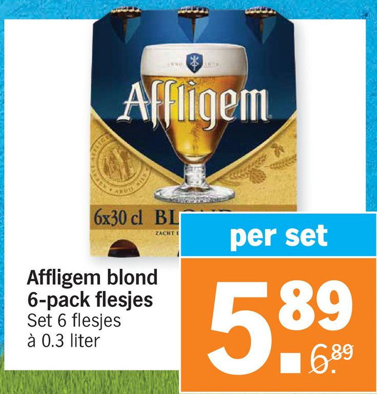 Affligem blond 6-pack flesjes aanbieding bij Albert Heijn