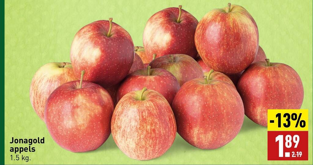 Jonagold appels 1.5 kg 1,5 kg aanbieding bij ALDI
