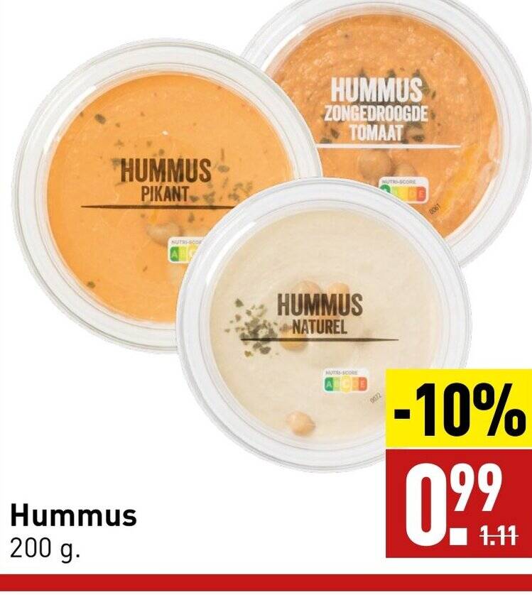 Hummus 200 g aanbieding bij ALDI